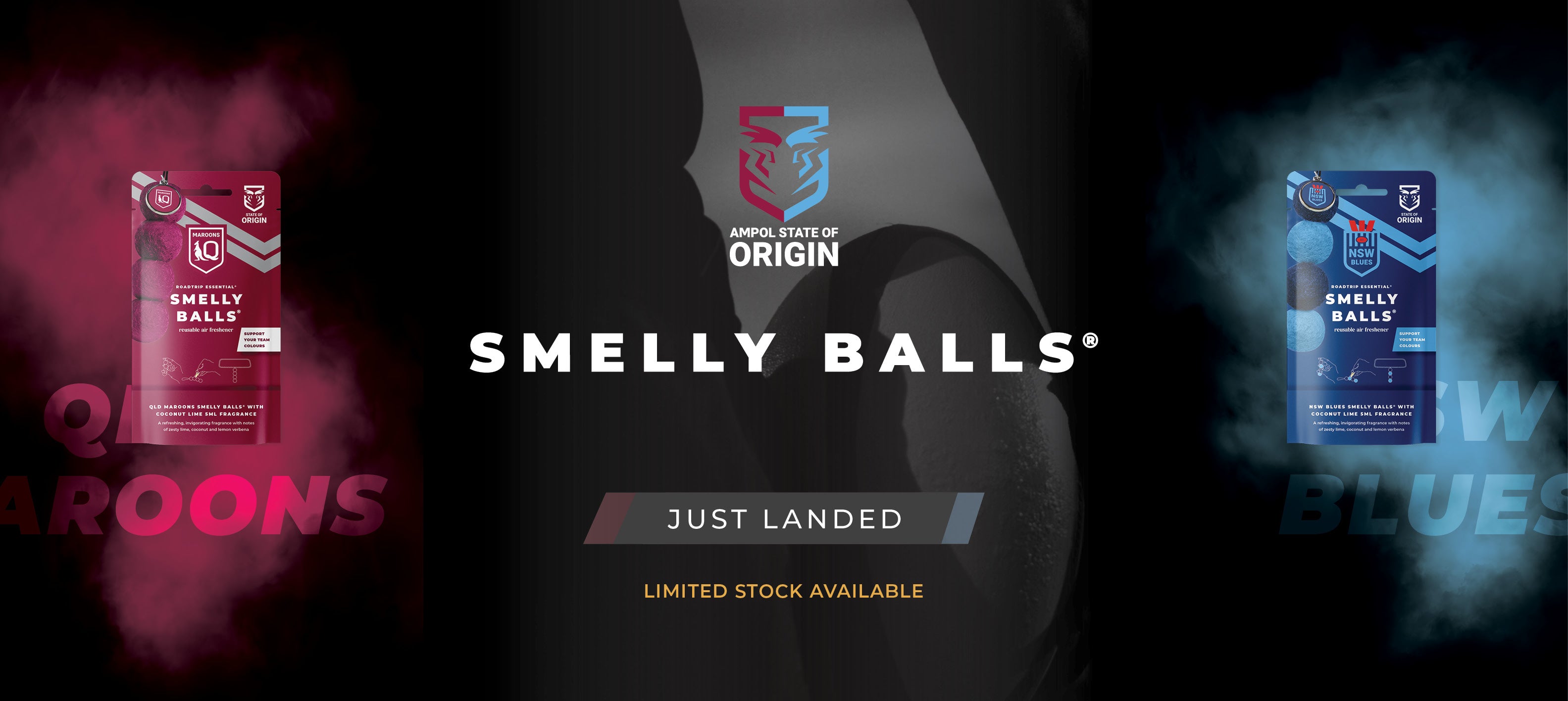 Reusable Air Freshener - NSW Blues Vs QLD Maroons – Smelly Balls