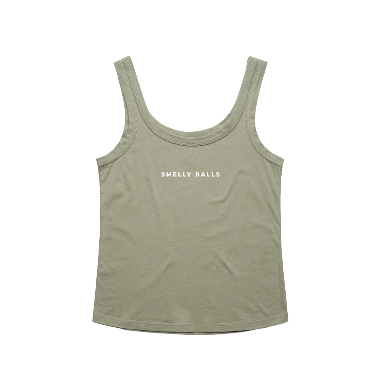 Women's Basic Singlet - Eucalypt Green – Smelly Balls